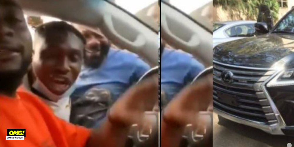 Davido Shouts As Rich Friend Gifts Him New Lexus LX 57O For Christmas ...